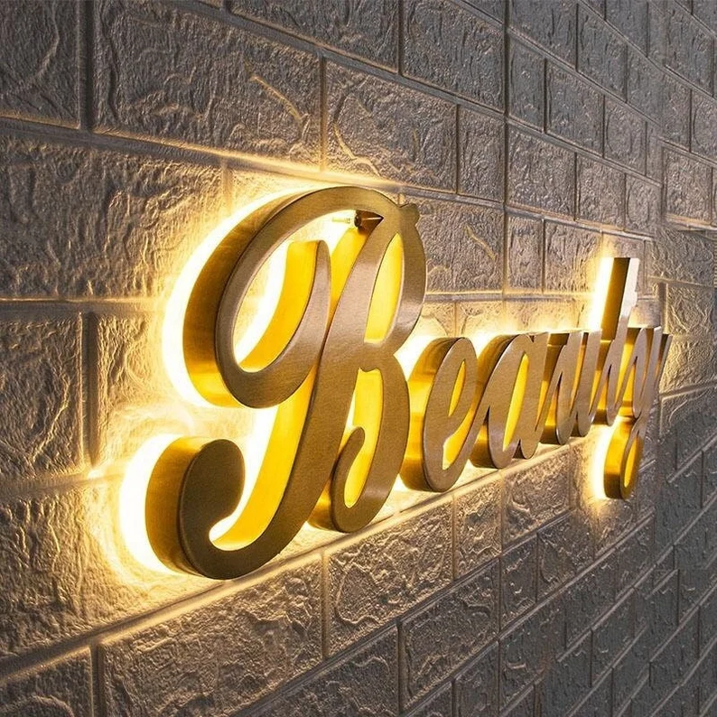 Custom 3D Metal Backlit sign – Custom Anything