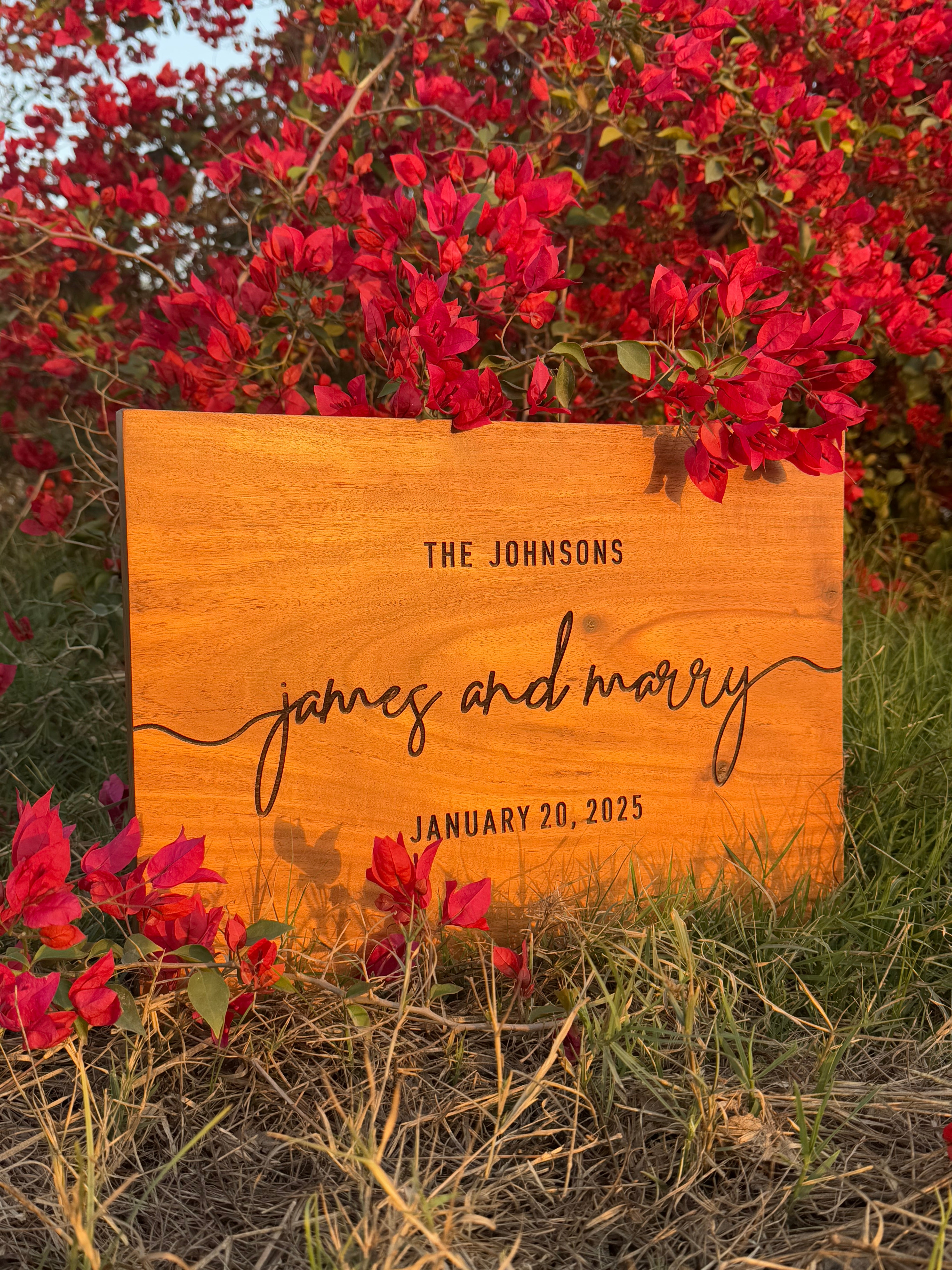 Handcrafted Wooden Signs to Greet Your Wedding Guests – Custom Anything